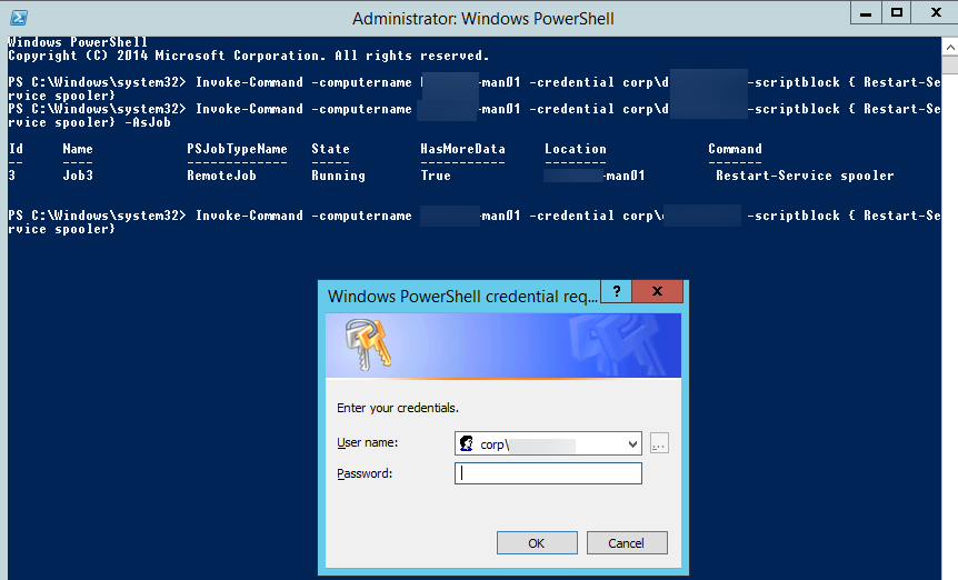 Powershell Invoke Command 